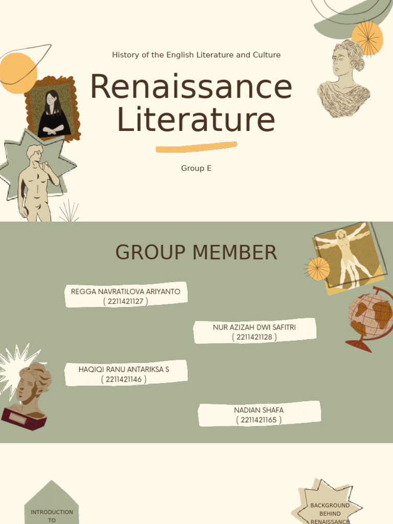 Renaissance Literature & Culture | PDF | Renaissance | Renaissance Art