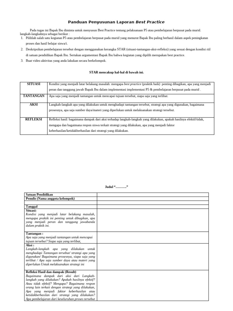 Best Practice Model Star | PDF