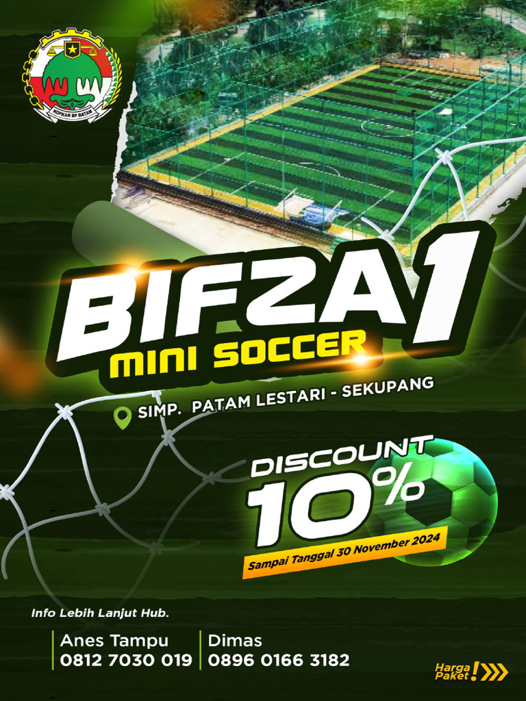 Brosure Harga Bifza 1 Mini Soccer | PDF