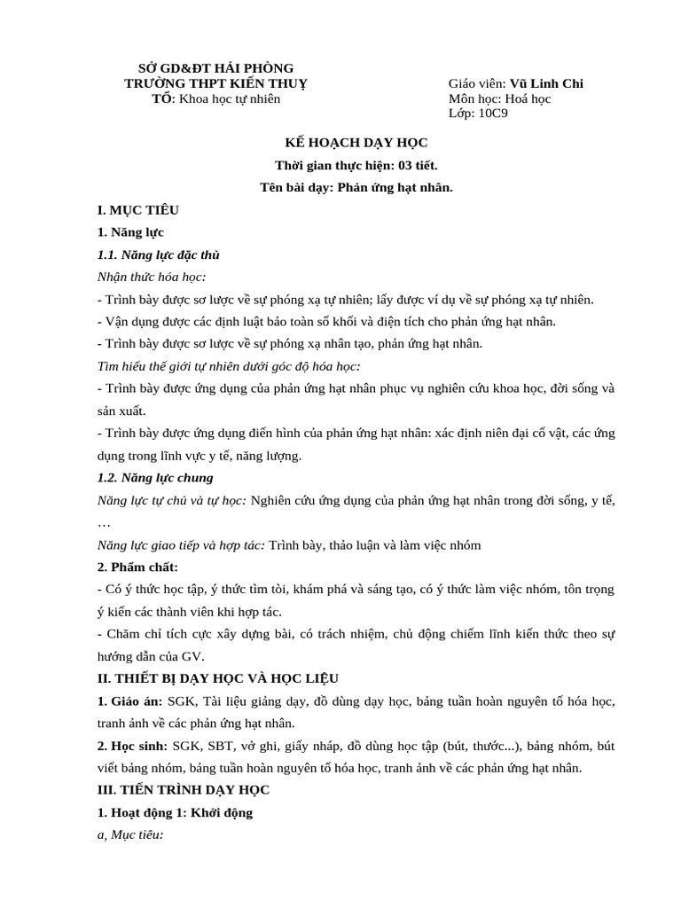 Bài 2. PH N NG H T NHÂN (5T) | PDF