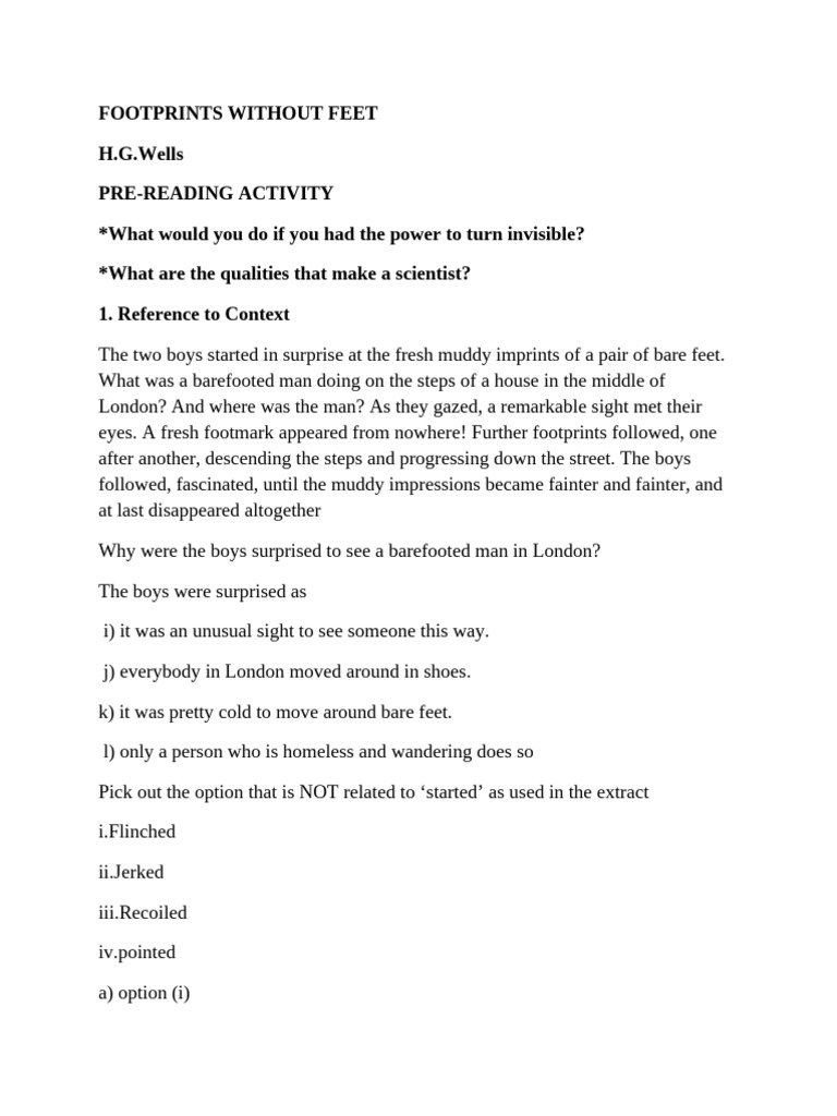 Invisible Footprints in London | PDF