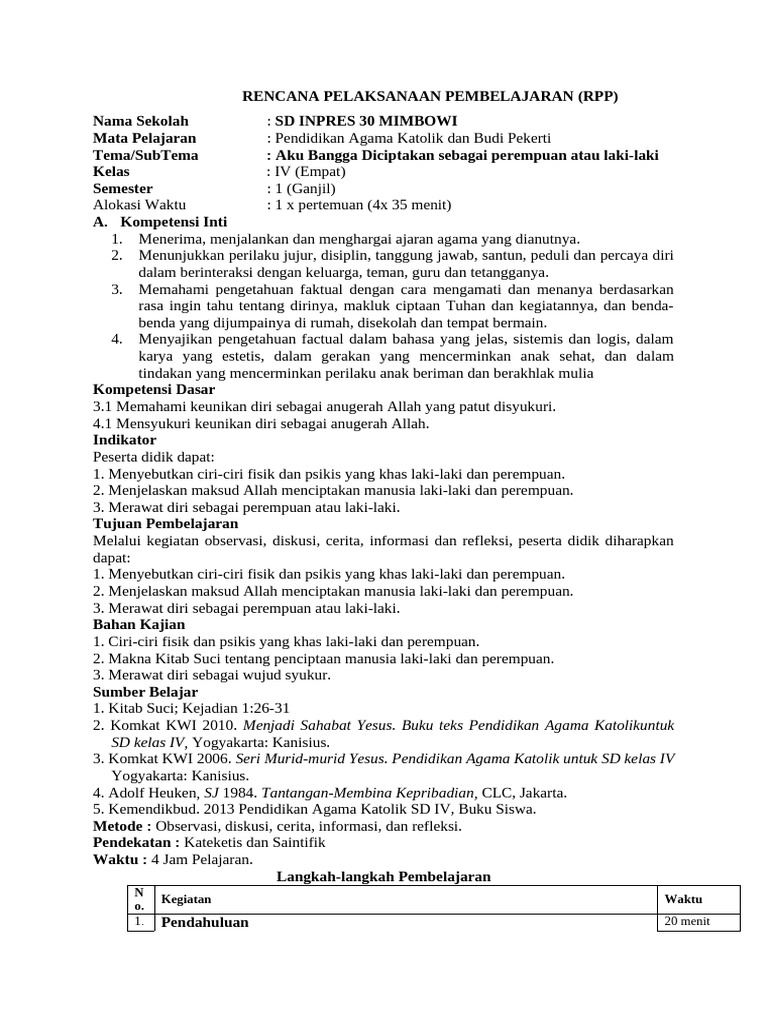 RPP | PDF | Kesehatan Holistik | Sains & Matematika