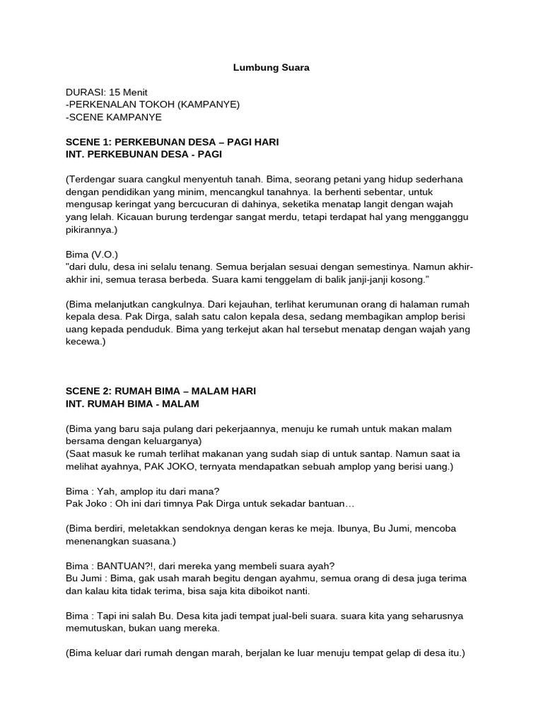 Naskah Film Pendek P5 | PDF