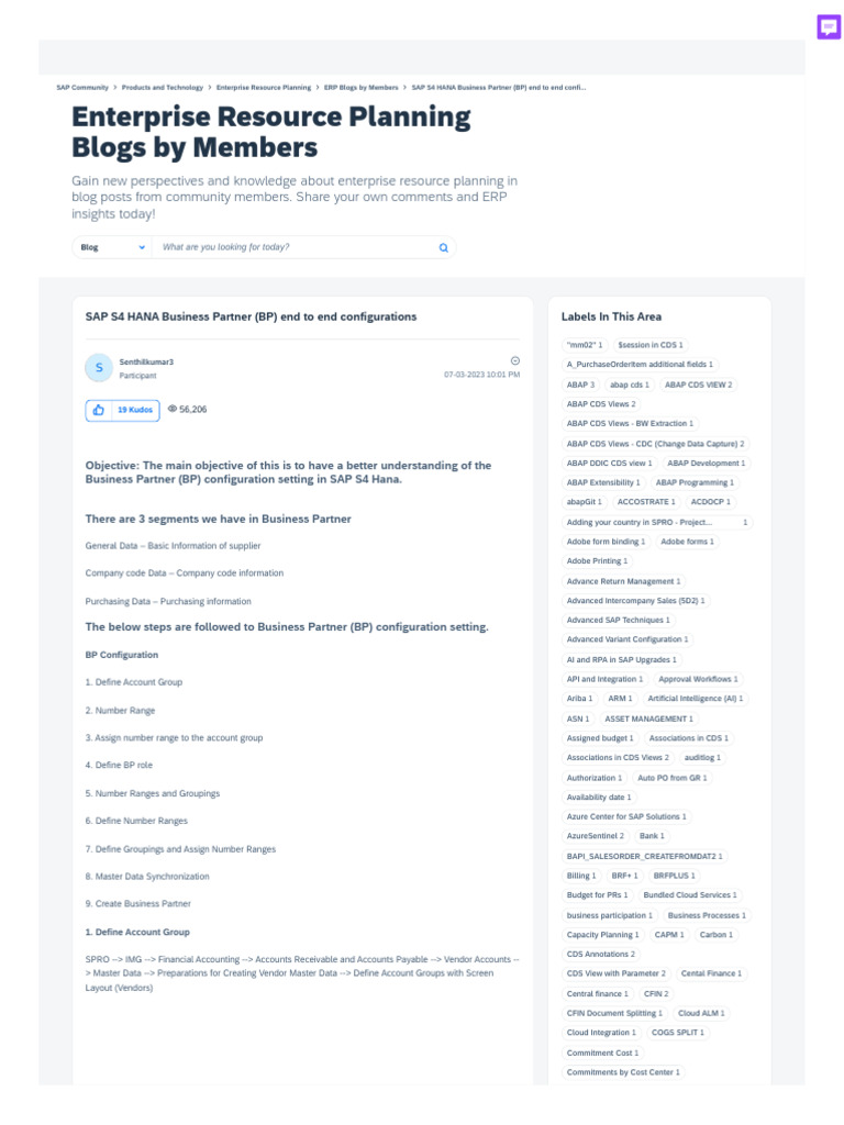 Community Sap Com t5 Enterprise Resource Planning Blogs by Members Sap ...