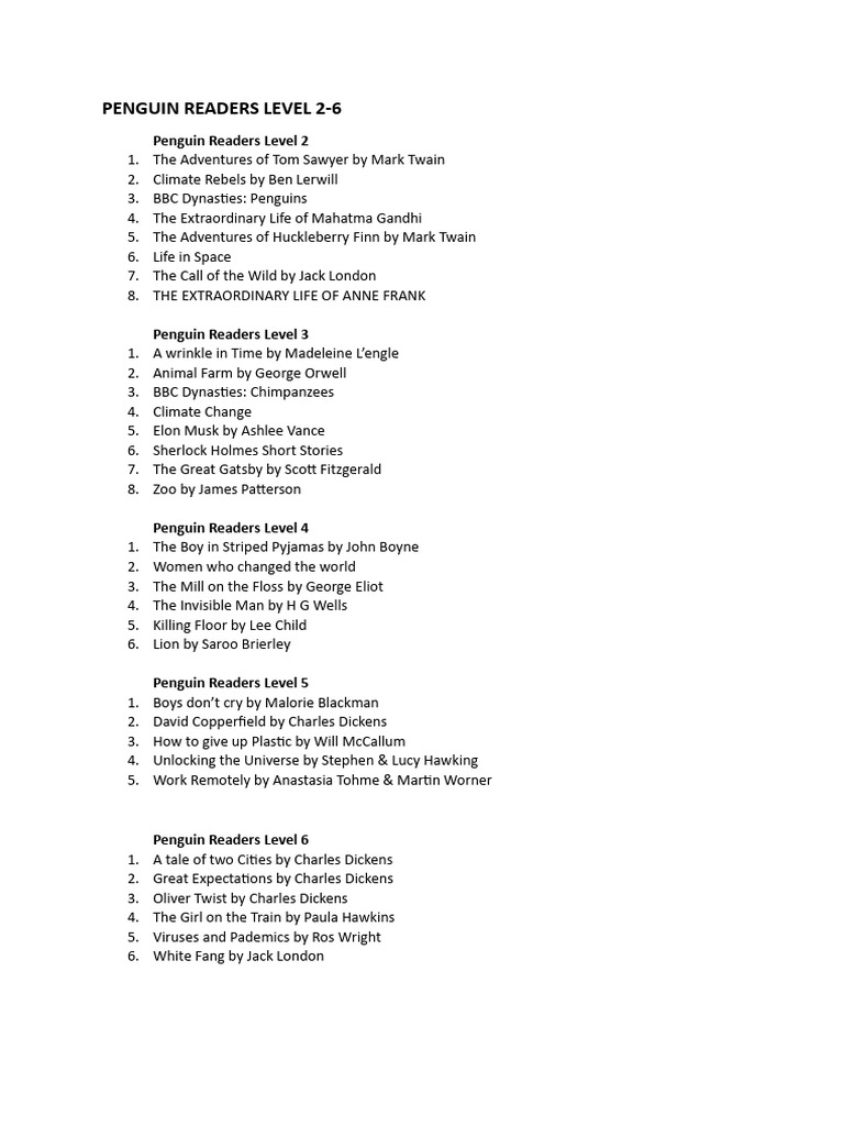 Penguin Readers Level 2 | PDF | Mystery, Thriller & Crime Fiction ...