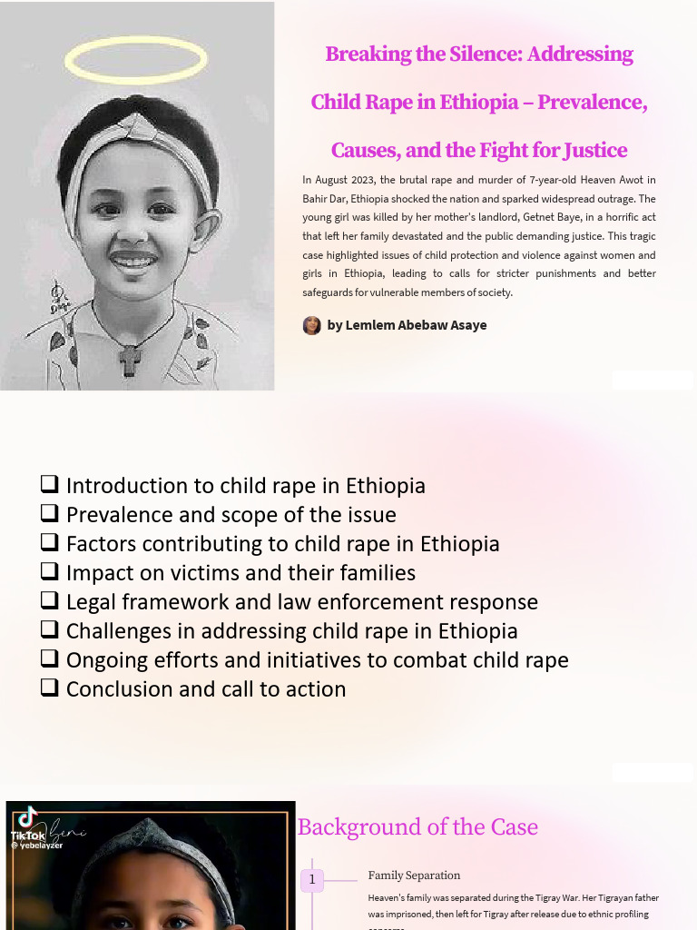 Heaven Awot Case: Child Rape in Ethiopia | PDF | Child Sexual Abuse | Rape