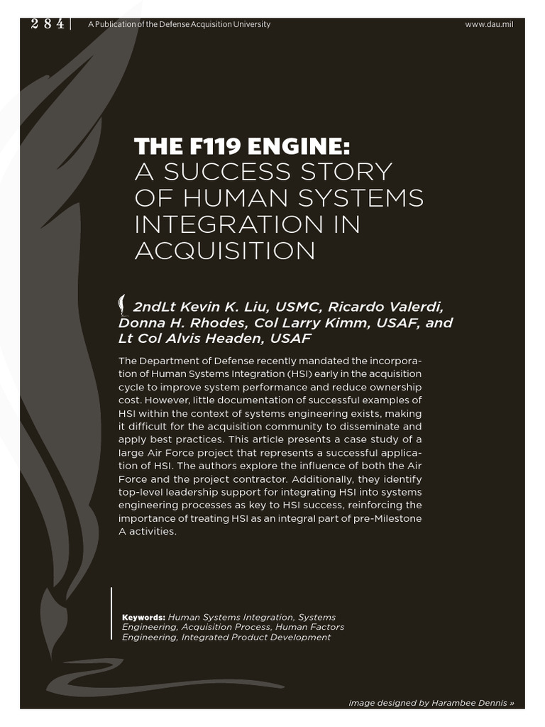 The F119 Engine A Success Story of Human | PDF