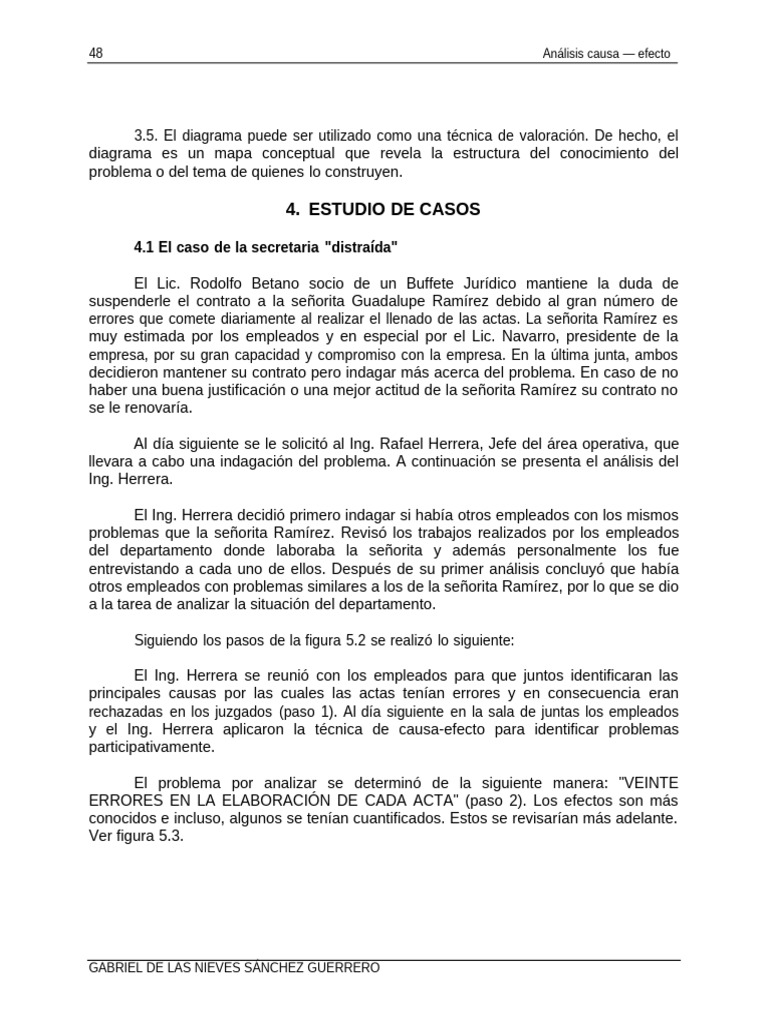 Ejercicio Causa y Efecto | PDF