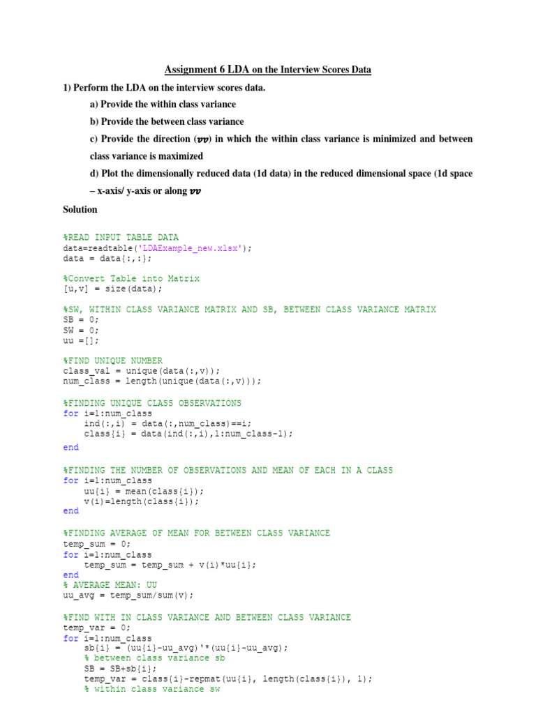 Lemlem Abebaw Asaye Assignment 6 | PDF | Variance | Applied Mathematics