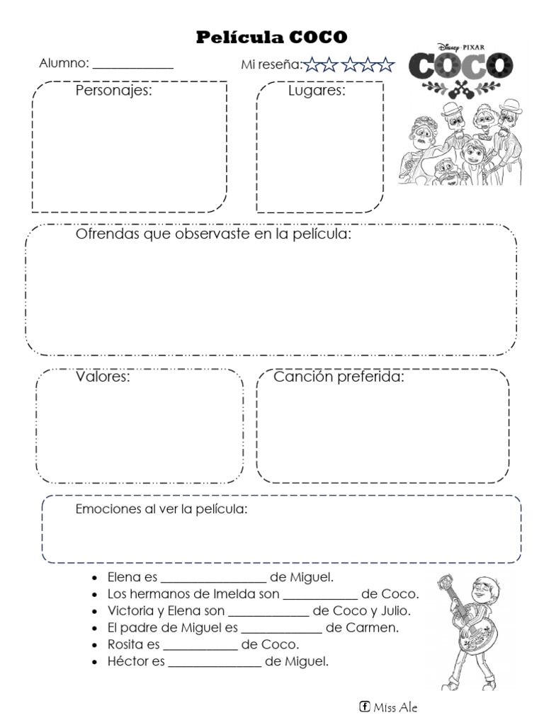 Actividad Pelã Cula COCO | PDF