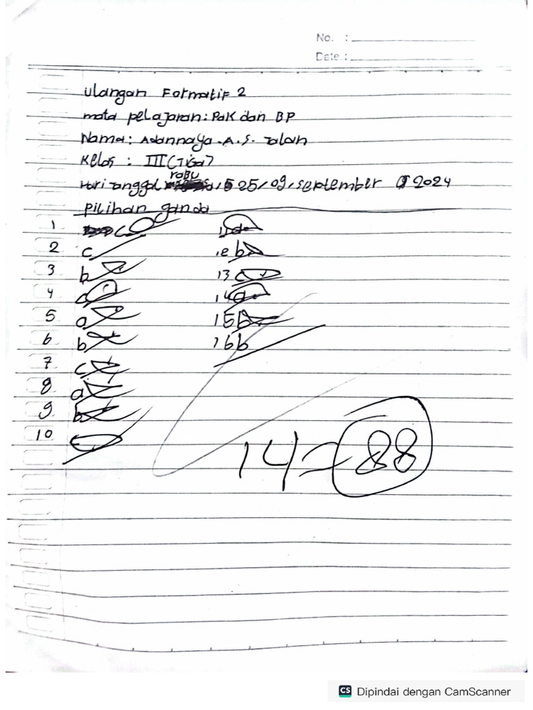 Hasil Kerja Siswa Mapel Agama | PDF