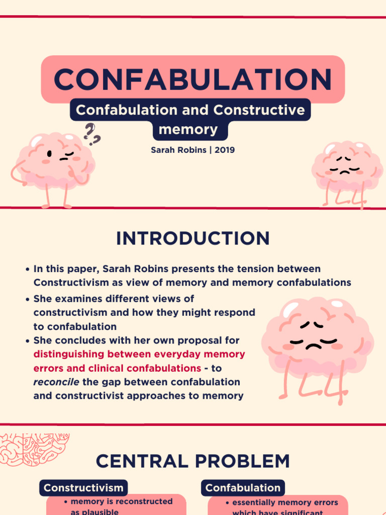 Review of Sarah Robins, Confabulation and Constructive Memory | PDF | Memory | Neuroscience