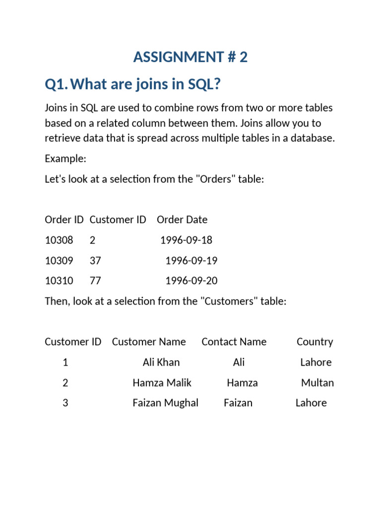 Assignment Database Pdf Computing Information Technology Management