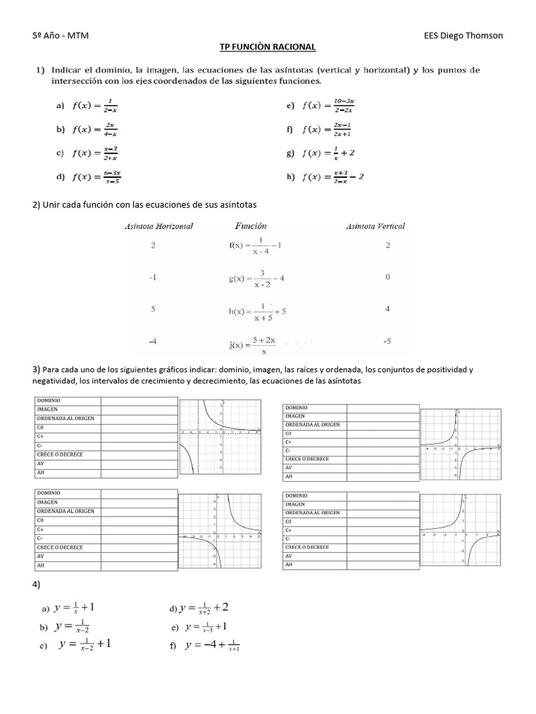 TP Funci-N Racional | PDF