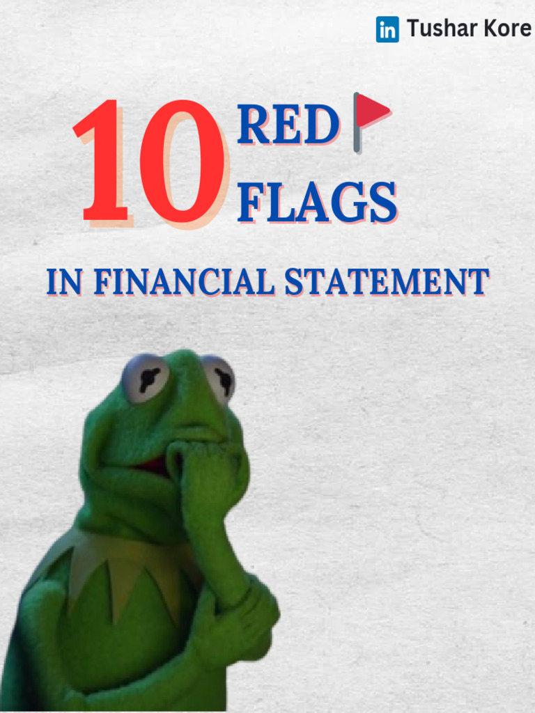 Red Flags in Financial Statements 1725866779 | PDF | Revenue | Debt