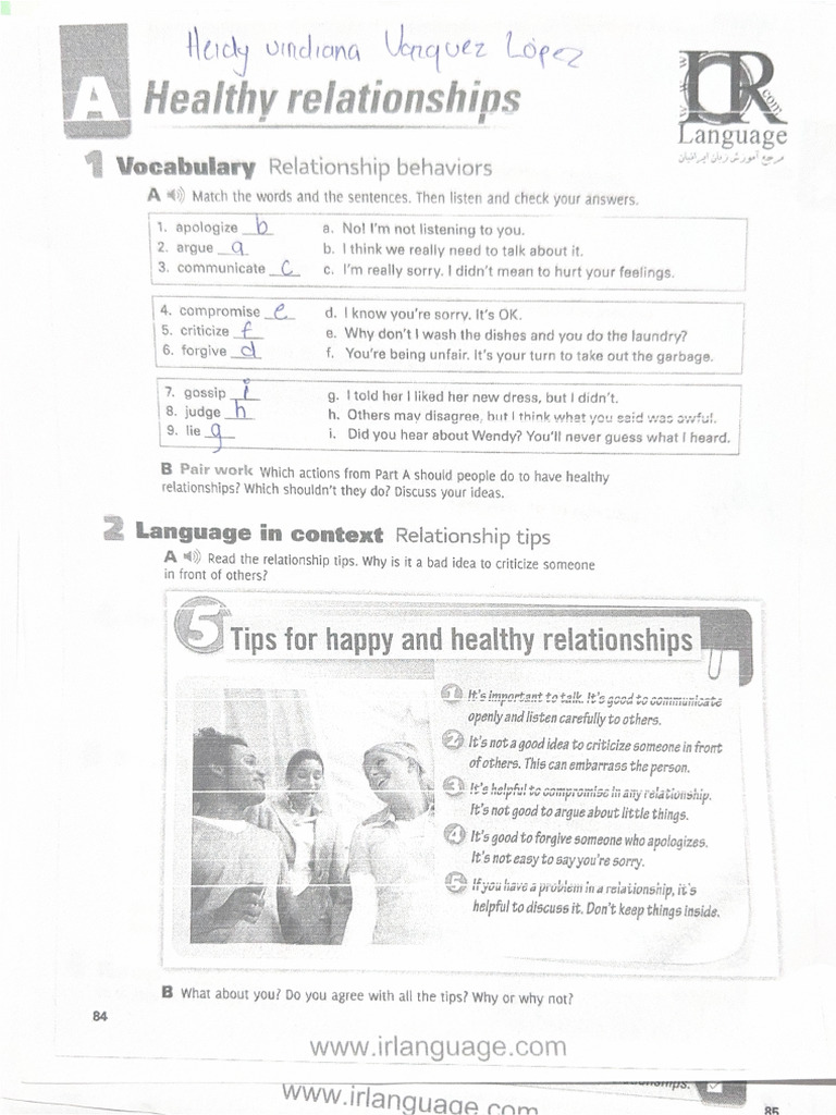 Healthy Relationships | PDF