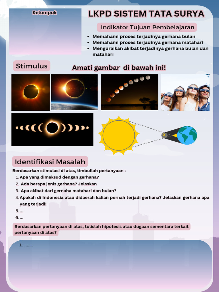 LKPD Pertemuan 4 Gerhana | PDF