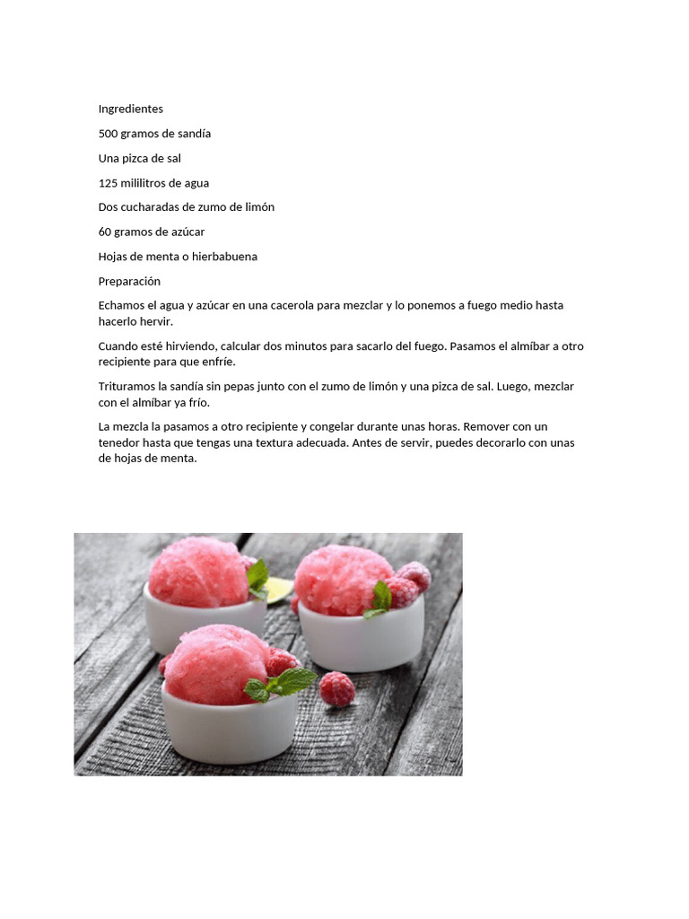 Ingredientes | PDF | Cocinando | sal