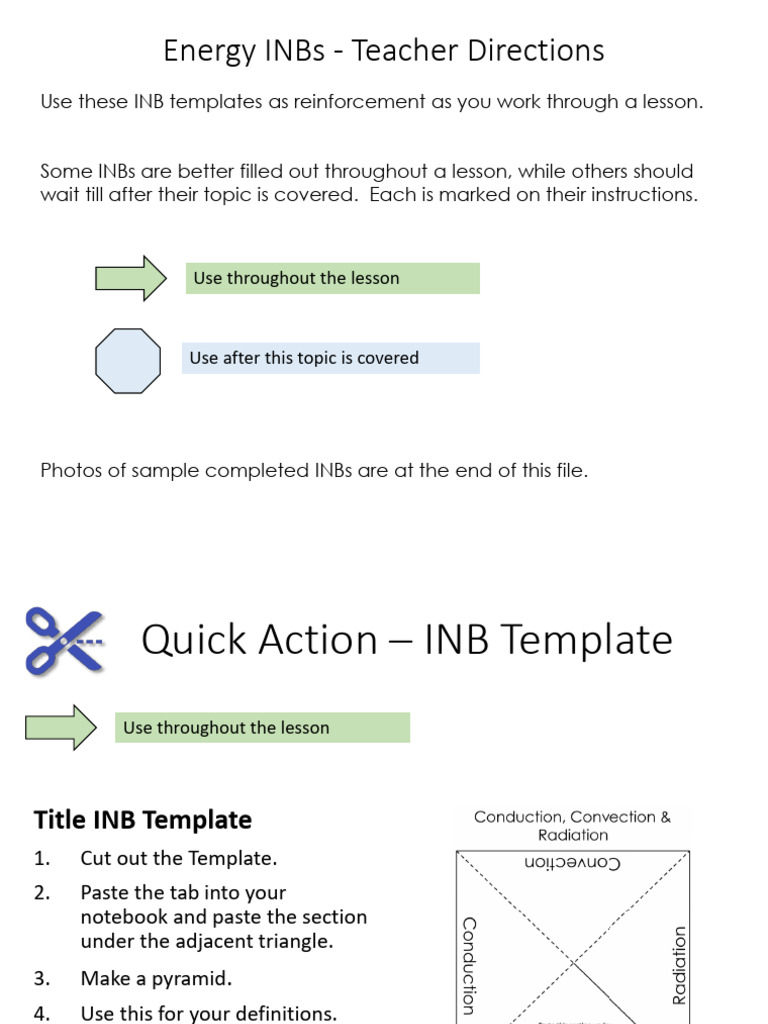Energy Paper INB Template Bundle | PDF | Reflection (Physics) | Pitch ...