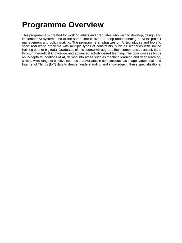 CourseContent MSAI 15aug24 | PDF | Artificial Intelligence | Intelligence (AI) & Semantics