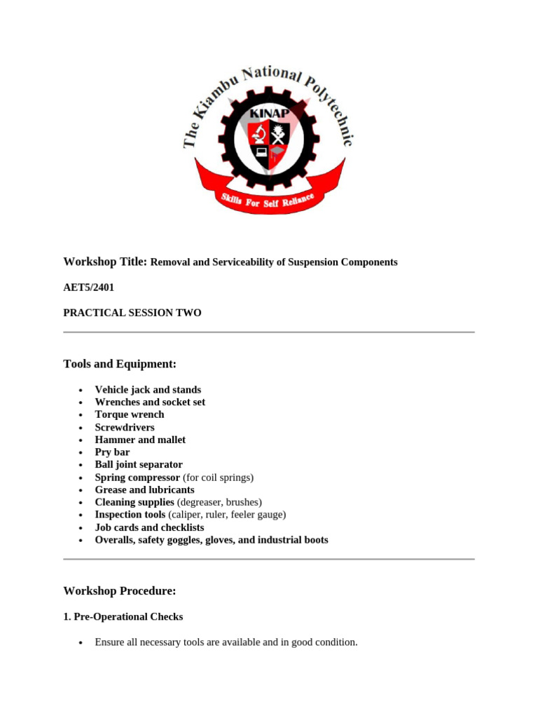 Inspecting Steering System Components | PDF | Wear | Vehicle Technology