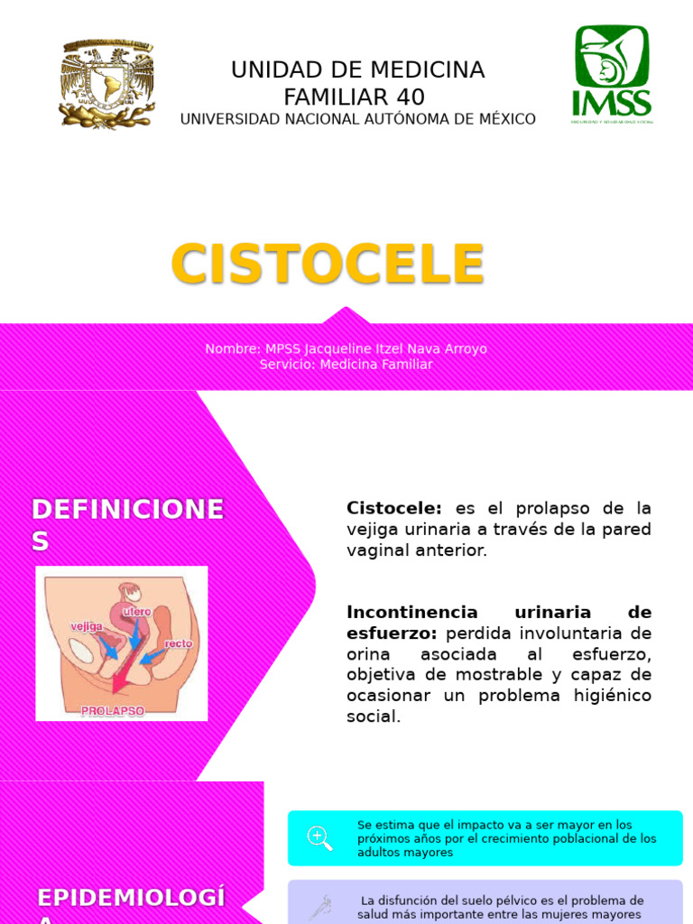 Cistocele: Guía para Mujeres Mayores | PDF | Medicina | Especialidades ...