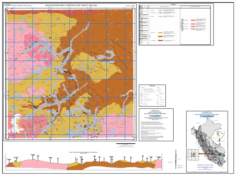 L047 Mapa Geologico Corani 28u1 | PDF | glaciar | Estratigrafía