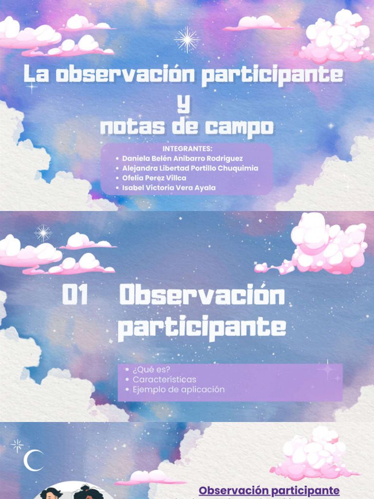 Observación Participante y Notas de Campo PDF | PDF