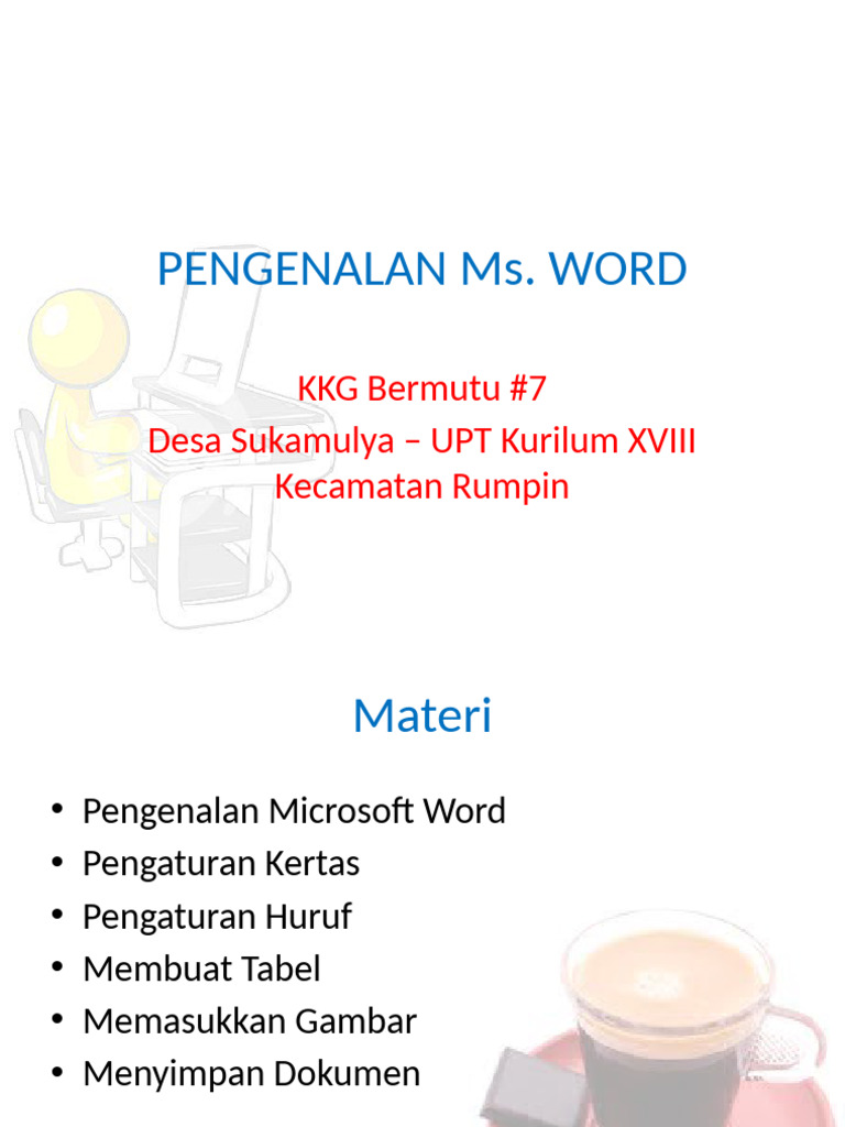 ICT KKG 1 Word | PDF | Griya & Taman