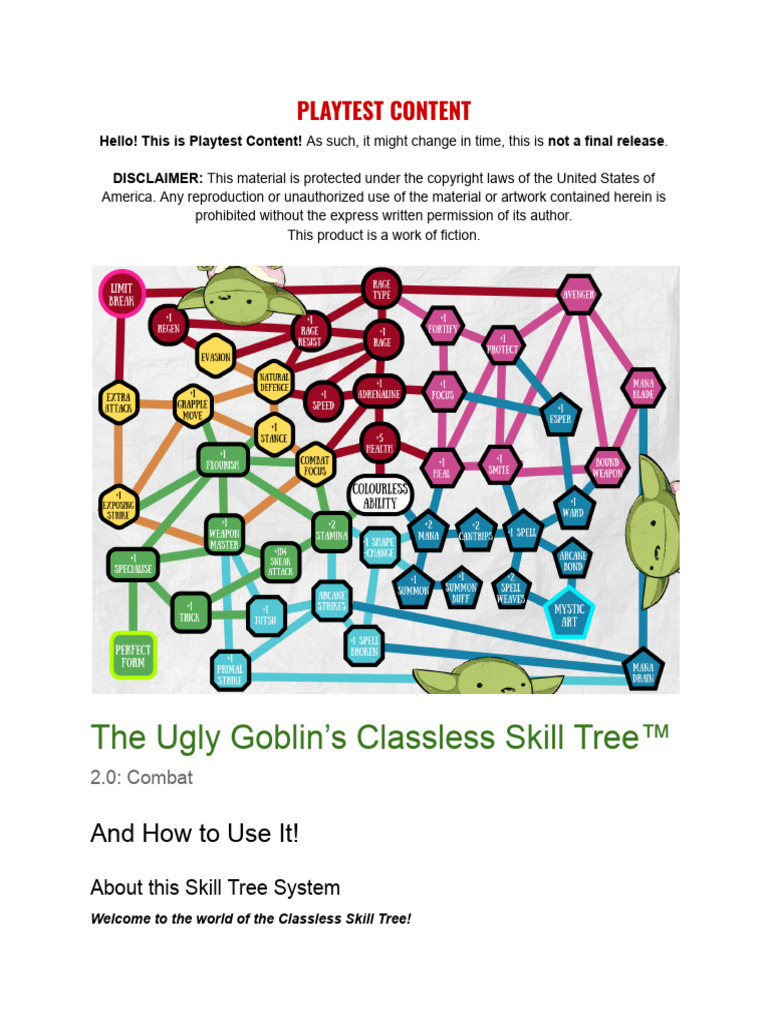 Classless Skill Tree UPDATED Version 2.5 (Public Version) | PDF