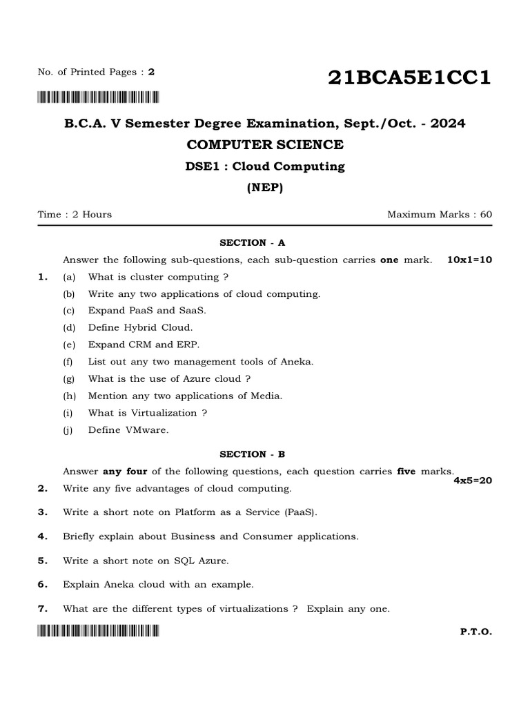 Cloud Computing Pdf