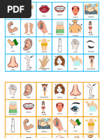 Bingo del Cuerpo Humano para Niños | PDF