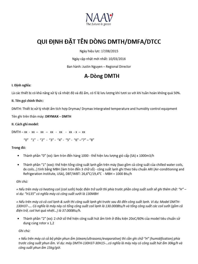 Drymax Naming Guideline | PDF