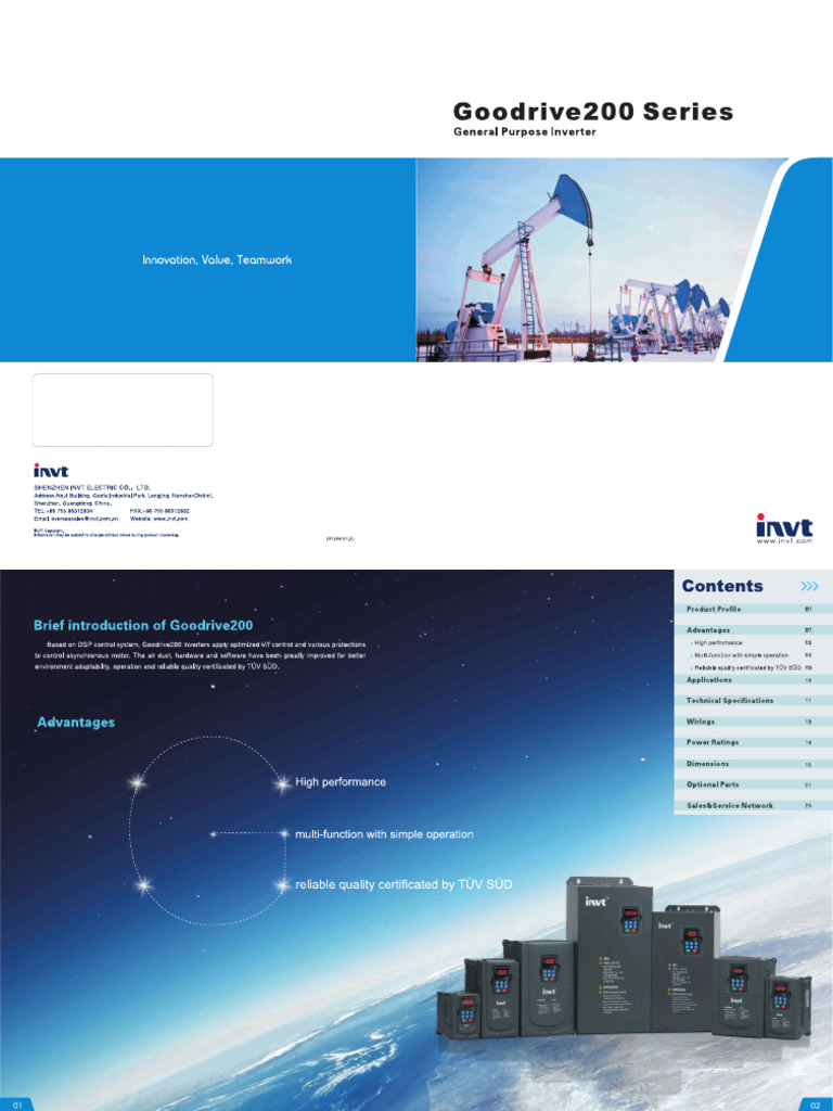 Inverter Invt Model Gd200 | PDF