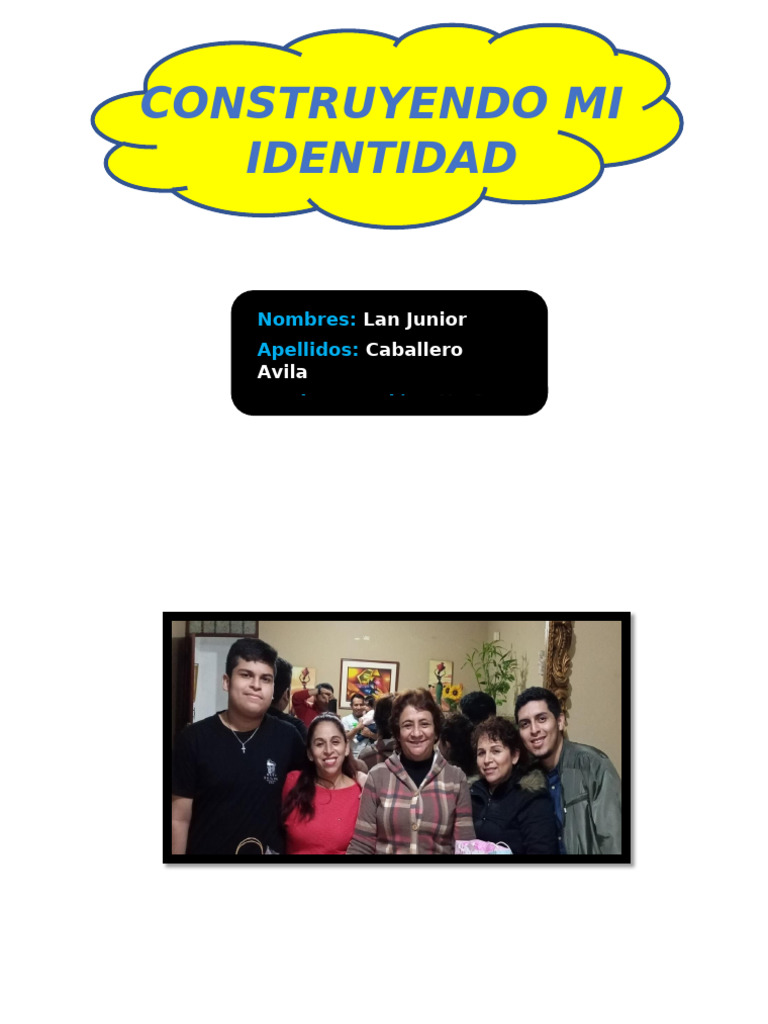 Construyendo Mi Identidad | PDF