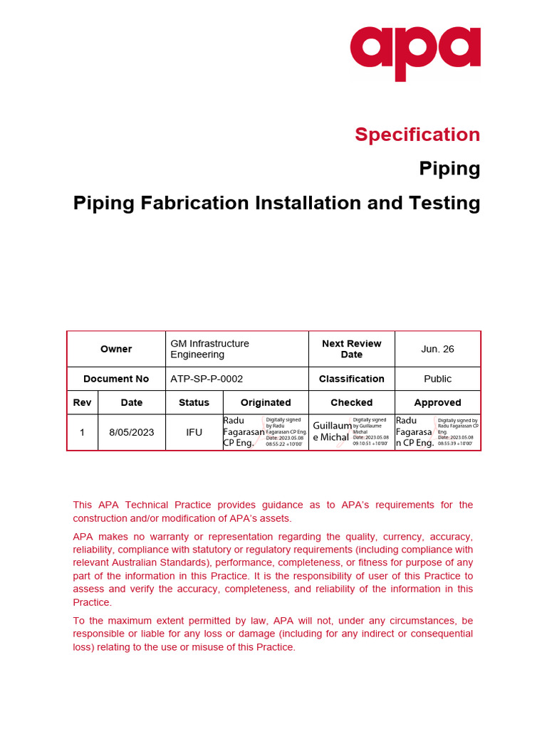 Piping Fabrication and Testing Guide | PDF | Welding | Construction
