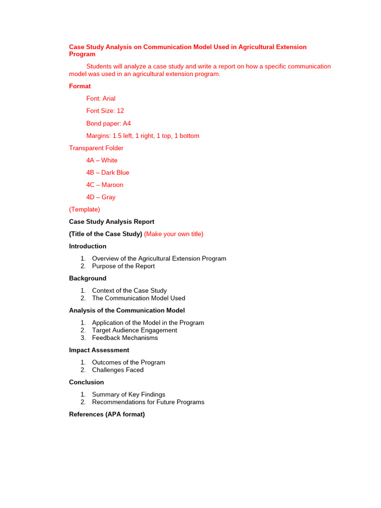 Case Study Analysis - AgEx2Management of Extension Programs | PDF