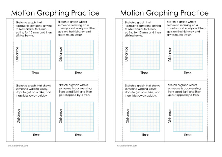 Graphing Motion Foldable | PDF