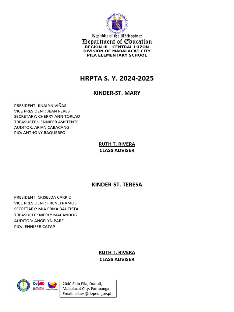 Hrpta 2024 2025 Conso | PDF | Philippines