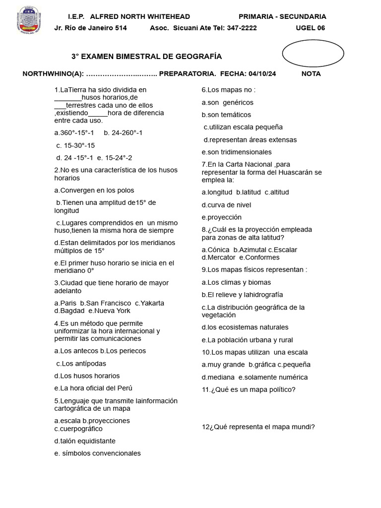 Geografía Prepa | PDF | Mapa | Geofísica