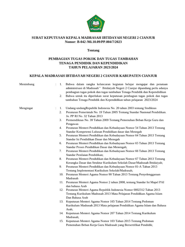 SK KBM 2023-2024 | PDF