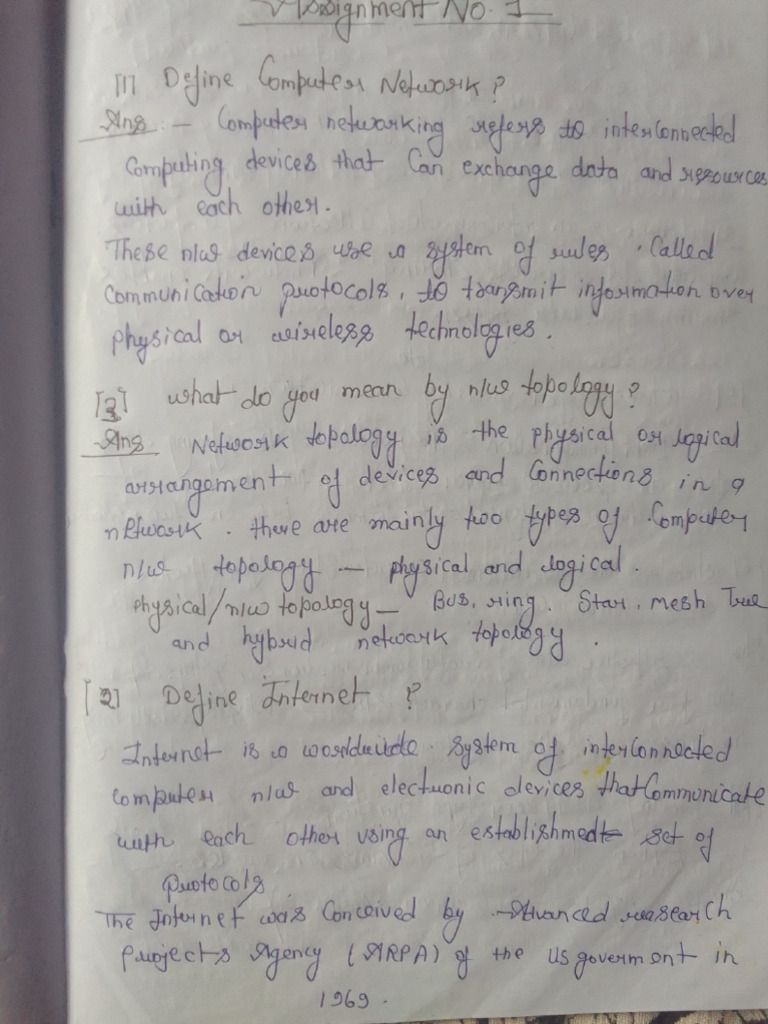 Computer Network Assignment 1 | PDF