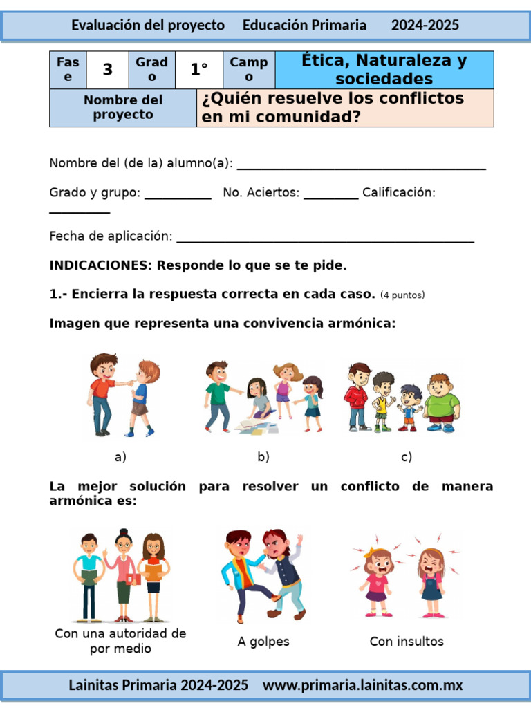 Resolución de Conflictos Comunitarios | PDF | Educación primaria