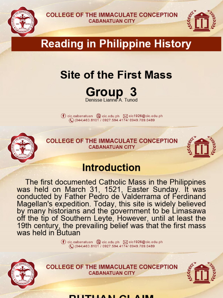 First Mass Debate: Limasawa vs. Butuan | PDF | Exploration | Age Of ...
