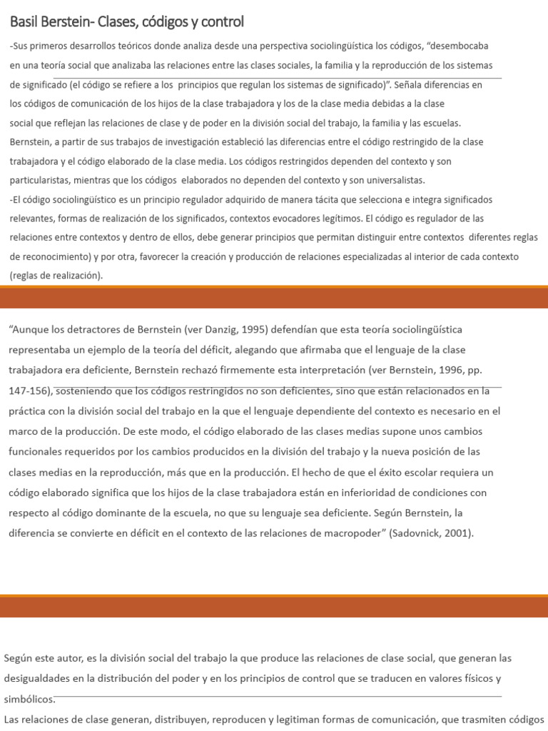Basil Berstein - Clases, Códigos y Control | PDF | Sociolingüística | Clase media