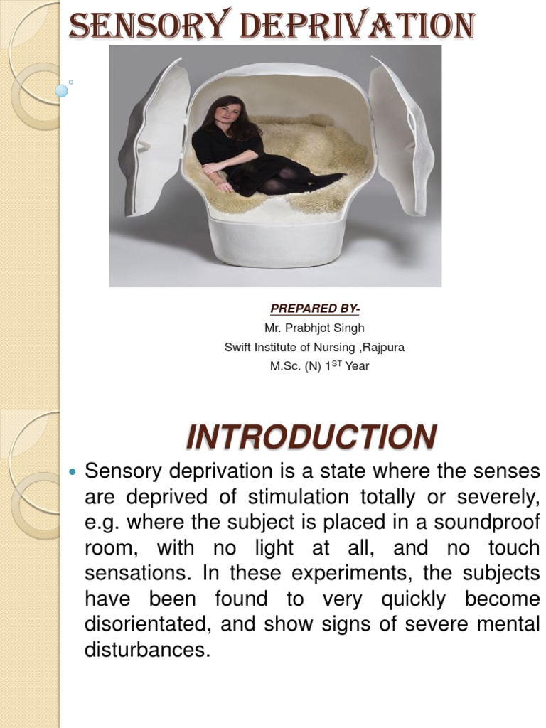 Sensory Deprivation | PDF | Hallucination | Perception