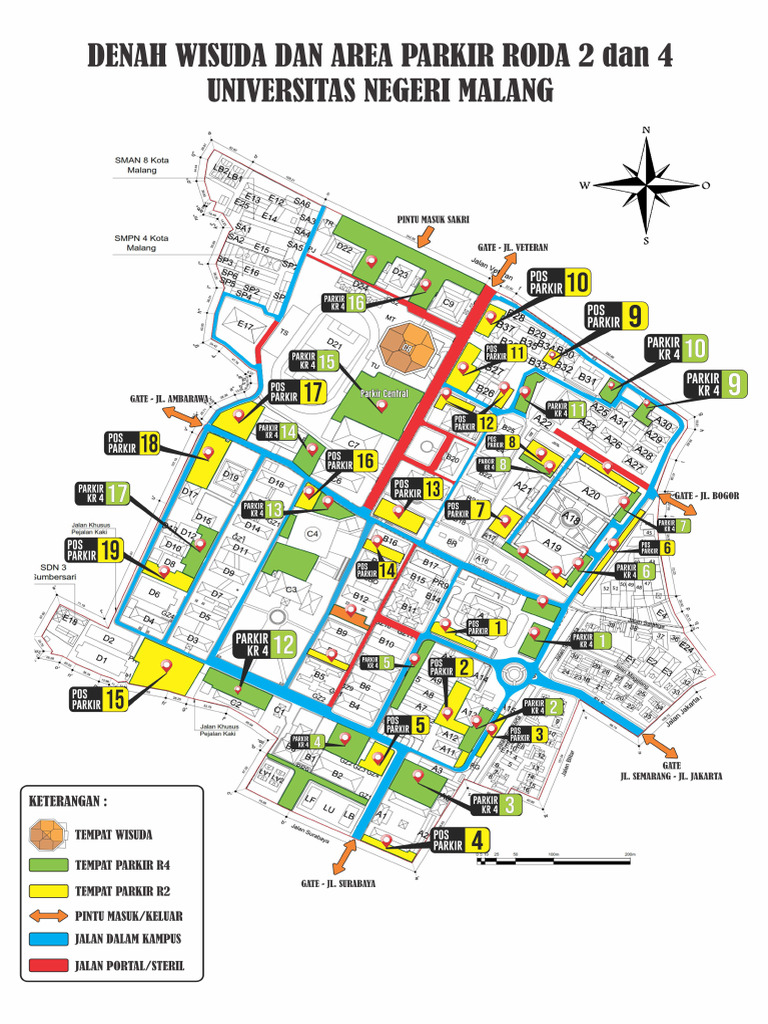 Denah Area Parkir Wisuda | PDF