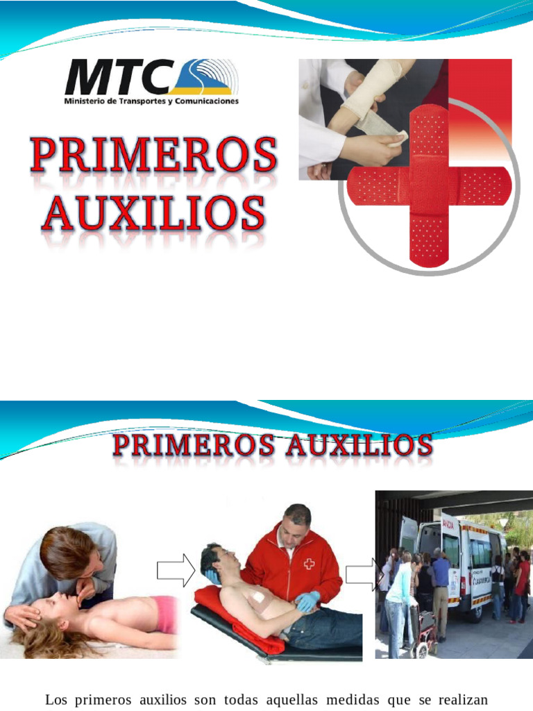 Clases de Primeros Auxilios Basico - 032250 | PDF | Reanimación cardiopulmonar | Herida