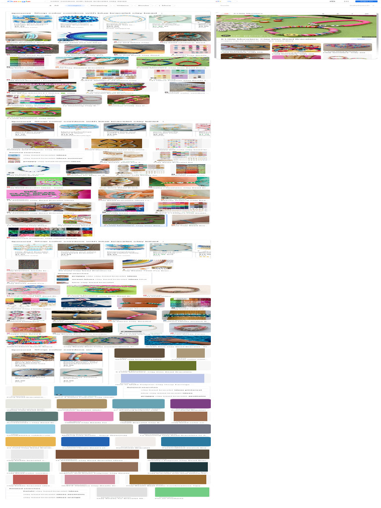 Color Combos With Blue Bracelet Clay Bead - Google Search | PDF ...