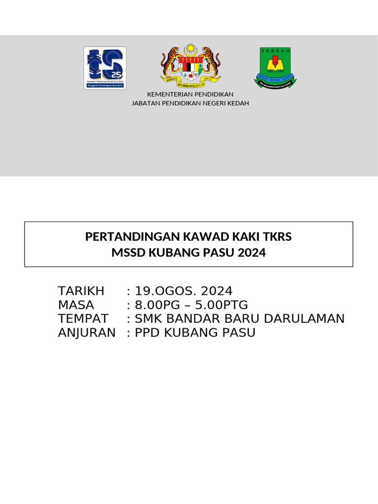 Kertas Kerja Kursus Naik Pangkat Tkrs 2024 | PDF